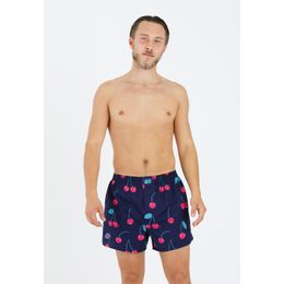 Lousy Livin Underwear Boxershorts LOUSY LIVIN "Cherry & Berry", Herren, Gr. M, lila, 100% Baumwolle, Unterhosen, im 2er-Pack mit buntem Design