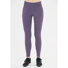 Lauftights Endurance "Tarole", Damen, Gr. 36, EURO-Gr&ouml;&szlig;en, blau, 77% Polyamid, 23% Elasthan, unifarben, Hosen, Mit Quick-Dry-Funktion