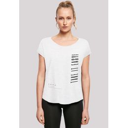 T-Shirt F4NT4STIC "Take It Easy LONG TEE", Damen, Gr. S, wei&szlig;, Obermaterial: 100% Baumwolle, regular fit, Rundhals, ohne B&uuml;ndchen, Shirts T-Shirt, Print