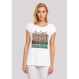 T-Shirt F4NT4STIC "Mothers Day Mama Typography Leopard Print Pastel", Damen, Gr. 4XL, wei&szlig;, Obermaterial: 100% Baumwolle, regular fit, Rundhals, ohne B&uuml;ndchen, Shirts T-Shirt, Premium Qualit&auml;t
