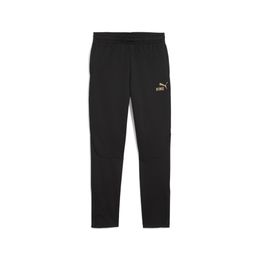 Sporthose Puma "KING Fußball-Trainingshose Winter Jugendliche", Kinder, Gr. 176, Normalgrößen, schwarz gold, Obermaterial: 100% Polyester; Taschenfutter: 100% Polyester, unifarben, regular fit, Hosen