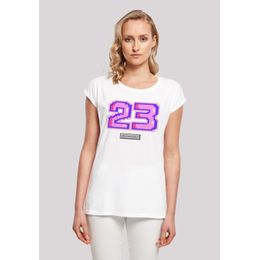 T-Shirt F4NT4STIC "Pixel 23 pink", Damen, Gr. 4XL, weiß, Obermaterial: 100% Baumwolle, regular fit, Rundhals, ohne Bündchen, Shirts T-Shirt, Print