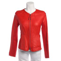 Marc Cain Lederjacke / Ledermantel Damen Größe XS Second Hand rot