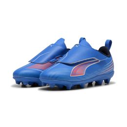 Fußballschuh Puma "ULTRA 6 PLAY FG/AG Fußballschuhe Kinder", Mädchen, Gr. 35, weiß (ultra blau weiß glowing rot), Obermaterial: Synthetik; Futter: Textil; Innensohle: Textil; Laufsohle: Gummi, Schuhe