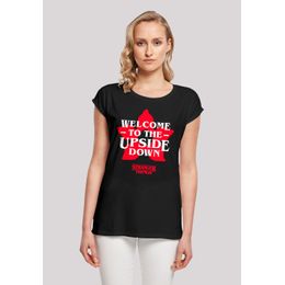 T-Shirt F4NT4STIC "Stranger Things Upside Down Dreams", Damen, Gr. 4XL, schwarz, Obermaterial: 100% Baumwolle, regular fit, Rundhals, ohne B&uuml;ndchen, Shirts T-Shirt, Premium Qualit&auml;t