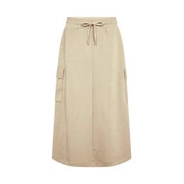 Midirock soyaconcept "Soya Concept Skirt SC-BANU 233", Damen, Gr. M, 8008 sand, Obermaterial: 48% Modal, 48% Polyester, 4% Elasthan, Röcke