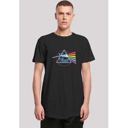 T-Shirt F4NT4STIC "Pink Floyd Neon Dark Side Rock Shirt", Herren, Gr. M, schwarz, Obermaterial: 100% Baumwolle, regular fit, Rundhals, ohne Bündchen, Shirts, Print