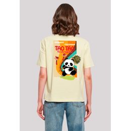 T-Shirt F4NT4STIC "Tao Tao Heroes of Childhood", Damen, Gr. L, gelb (softgelb), Obermaterial: 100% Baumwolle, oversize, Rundhals, ohne B&uuml;ndchen, Shirts T-Shirt, Nostalgie, Retro Print, Kinderserie