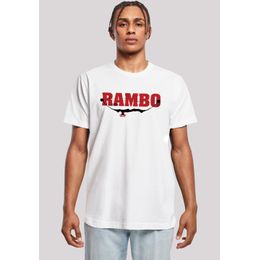 F4NT4STIC Herren T-Shirt "Rambo Logo Compound Bow"weiß, Gr. XS, Obermaterial: 100% Baumwolle, Shirts, Premium Qualität