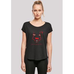 T-Shirt F4NT4STIC "IT Film ES Stephen King Pennywise Float", Damen, Gr. S, schwarz, Obermaterial: 100% Baumwolle, regular fit, Rundhals, ohne B&uuml;ndchen, Shirts T-Shirt, Damen,Premium Merch,Lang,Longshirt,Bedruckt