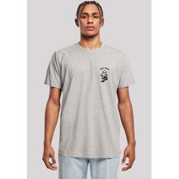 T-Shirt F4NT4STIC "Boo Crew Halloween", Herren, Gr. L, grau (erdgrau), Obermaterial: 100% Baumwolle, regular fit, Rundhals, ohne Bündchen, Shirts, Print