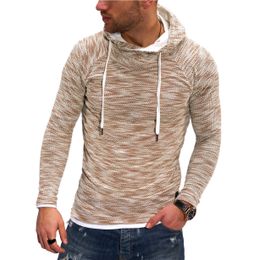 behype Herren Kapuzensweatshirt "B-JOHN"beige, Gr. M, 65% Baumwolle, 35% Polyester, Sweatshirts, im trendigen Layer-Look