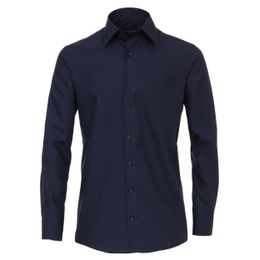 Businesshemd Casamoda "Casamoda Businesshemd uni", Herren, Gr. 41, Normalgr&ouml;&szlig;en, blau (sattes dunkelblau), 100% Baumwolle, unifarben, comfort fit, Hemden