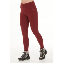 Trainingstights WHISTLER "Dashy", Damen, Gr. 46, EURO-Gr&ouml;&szlig;en, rot (weinrot), 75% Polyamid, 25% Elasthan, unifarben, Hosen, mit flachen N&auml;hten und atmungsaktiver Qualit&auml;t
