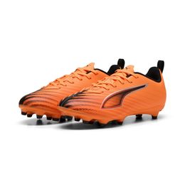 Puma Kinder Fußballschuh "ULTRA 6 PLAY FG/AG Fußballschuhe Jugendliche", Gr. 38heat fire schwarz glowing rot orange, Obermaterial: Textil, Synthetik;