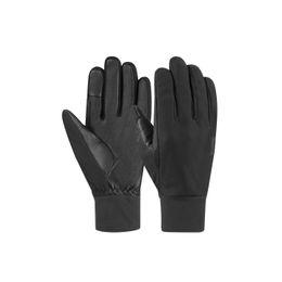 Skihandschuhe Reusch "Catalyst WINDSTOPPER TOUCH-TEC™", Damen, Gr. 9, schwarz, 62% Polyester, 25% Ziegenleder, 8% Polyamid, 5% Elasthan, mehrfarbig, Handschuhe, in winddichter, atmungsaktiver Qualität