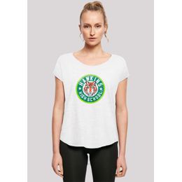 T-Shirt F4NT4STIC "Stranger Things Hawkins Tiger Circle", Damen, Gr. S, wei&szlig;, Obermaterial: 100% Baumwolle, regular fit, Rundhals, ohne B&uuml;ndchen, Shirts T-Shirt, Premium Qualit&auml;t