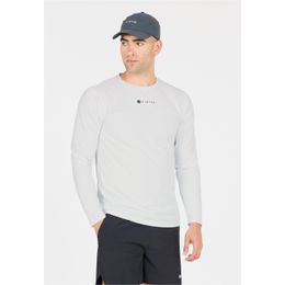 Langarmshirt Virtus "Roger", Herren, Gr. XL, wei&szlig;, 84% Polyester, 16% Elasthan, unifarben, normal, hoch geschlossener Ausschnitt, Shirts Langarmshirt, mit antibakterieller Silver Funktion