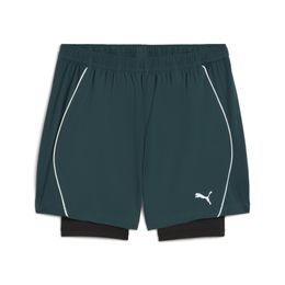 Laufshorts Puma "VELOCITY 2-in-1-Laufshorts Herren", Herren, Gr. L, Normalgrößen, grün terrain, Obermaterial: 12% Elasthan, 88% Polyester; Innenmaterial: 15% Elasthan, 85% Polyester; Einsatz: 100% Polyester, unifarben, Hosen