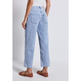 Comfort-fit-Jeans Street One, Damen, Gr. 31, Länge 28, blau (ultra bleach wash), Jeans, 57% Baumwolle, 20% Viskose, 20% Polyester, 3% Elasthan, unifarben, knöchelfrei, Jeans, Middle Waist