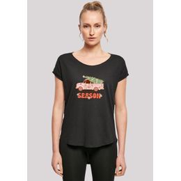 F4NT4STIC Damen T-Shirt "Tis The Season Weihnachten Drivin Home"schwarz, Gr. L, Obermaterial: 100% Baumwolle, Shirts, Premium Qualit&auml;t,