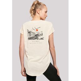 F4NT4STIC Damen T-Shirt "Escape Discover the World Town Train Station"sandweiß, Gr. XL, Obermaterial: 100% Baumwolle, Shirts, Premium Qualität,