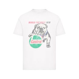 F4NT4STIC M&auml;dchen T-Shirt "Castrol 1970"wei&szlig;, Gr. 134, Obermaterial: 100% Baumwolle, Shirts, Official Merch