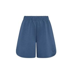 Shorts Levete Room "Levete Room Shorts LR-EZRA 10", Damen, Gr. L, Normalgrößen, l277, vintage indigo, Obermaterial: 50% Polyester, 45% Viskose, 5% Elasthan, Hosen