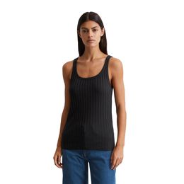 Marc O'Polo T-Shirt MARC O'POLO "aus softem Modal-Organic-Cotton-Mix", Damen, Gr. XXL, schwarz, Obermaterial: 50% Modal, 50% Baumwolle, unifarben, slim fit, Rundhals, Shirts