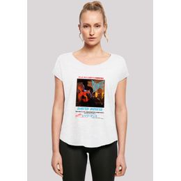 T-Shirt F4NT4STIC "David Bowie Asian Poster", Damen, Gr. S, weiß, Obermaterial: 100% Baumwolle, regular fit, Rundhals, ohne Bündchen, Shirts, Print