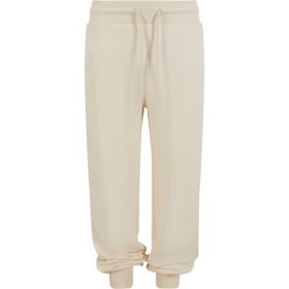 Jogginghose Urban Classics "Urban Classics Boys Light Terry Basic Sweatpants", Kinder, Gr. 146/152, Normalgr&ouml;&szlig;en, sandwei&szlig;, 60% Baumwolle, 40% Polyester, unifarben, normal, Hosen Jogginghose