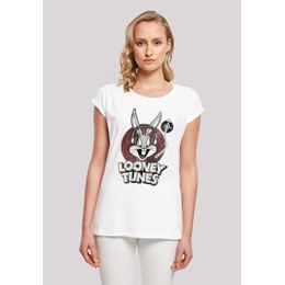 T-Shirt F4NT4STIC "Looney Tunes Bugs Bunny'", Damen, Gr. 4XL, wei&szlig;, Obermaterial: 100% Baumwolle, regular fit, Rundhals, ohne B&uuml;ndchen, Shirts T-Shirt, Print
