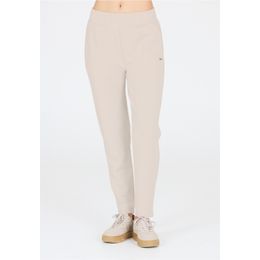 ENDURANCE ATHLECIA Sweathose ATHLECIA "Jillnana", Damen, Gr. 38, EURO-Größen, beige (hellbeige), 51% Polyester, 44% Modal, 5% Elasthan, unifarben, lang, Hosen, mit recyceltem Polyester