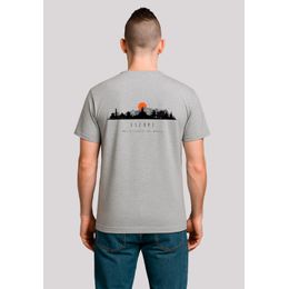T-Shirt F4NT4STIC "Escape Discover the World Asian Town", Herren, Gr. S, grau melange, Obermaterial: 100% Baumwolle, regular fit, Rundhals, ohne Bündchen, Shirts, Premium Qualität, ESCAPE Collection