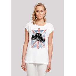 T-Shirt F4NT4STIC "Sex Pistols Anarchy Flag", Damen, Gr. 4XL, wei&szlig;, Obermaterial: 100% Baumwolle, regular fit, Rundhals, ohne B&uuml;ndchen, Shirts T-Shirt, Premium Qualit&auml;t