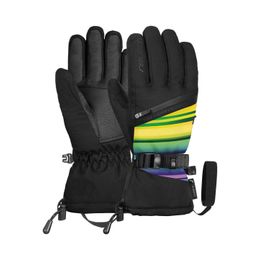 Skihandschuhe Reusch "Demi R-TEX XT", Damen, Gr. 7, schwarz, mehrfarbig, 94% Polyester, 6% Polyurethan, mehrfarbig, Handschuhe, mit verstellbarem Verschluss