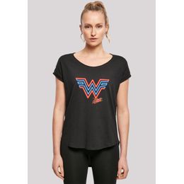 T-Shirt F4NT4STIC "DC Comics Wonder Woman 84 Neon Emblem", Damen, Gr. L, schwarz, Obermaterial: 100% Baumwolle, regular fit, Rundhals, ohne B&uuml;ndchen, Shirts T-Shirt, Print
