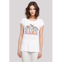 T-Shirt F4NT4STIC "Muttertags Blumen Mama", Damen, Gr. 4XL, wei&szlig;, Obermaterial: 100% Baumwolle, regular fit, Rundhals, ohne B&uuml;ndchen, Shirts T-Shirt, Premium Qualit&auml;t