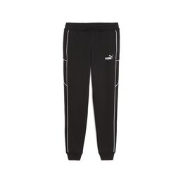 Sporthose Puma "Puma Sport Jogginghose Jungen", Mädchen, Gr. 176, Normalgrößen, schwarz, 66% Baumwolle, 34% Polyester, unifarben, regular fit, Hosen