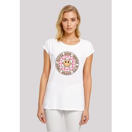 T-Shirt F4NT4STIC "Muttertag super müde Mama Retro Blumen", Damen, Gr. 4XL, weiß, Obermaterial: 100% Baumwolle, regular fit, Rundhals, ohne Bündchen, Shirts, Premium Qualität
