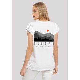 T-Shirt F4NT4STIC "Discover the World Forest", Damen, Gr. L, wei&szlig;, Obermaterial: 100% Baumwolle, regular fit, Rundhals, ohne B&uuml;ndchen, Shirts T-Shirt, Discover the World