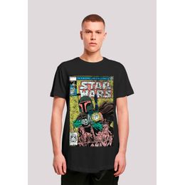 T-Shirt F4NT4STIC "Star Wars Boba Fett Comic", Herren, Gr. M, schwarz, Obermaterial: 100% Baumwolle, regular fit, Rundhals, ohne B&uuml;ndchen, Shirts T-Shirt, Print
