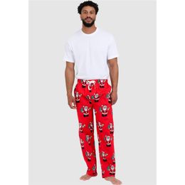Lousy Livin Underwear Schlafhose LOUSY LIVIN "Pants Santa", Herren, Gr. L, EURO-Größen, rot, 100% Baumwolle, Hosen, mit lockerem Schnitt