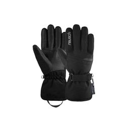 Skihandschuhe Reusch "Hellen R-TEX XT", Damen, Gr. 8, silber (silberfarben, schwarz), 87% Polyester, 11% Polyurethan, 2% Elasthan, bedruckt, mehrfarbig, Handschuhe, mit PRIMALOFT-Isolation