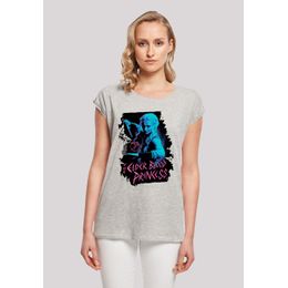 T-Shirt F4NT4STIC "The Witcher Ciri Netflix Series", Damen, Gr. 4XL, grau (erdgrau), Obermaterial: 100% Baumwolle, regular fit, Rundhals, ohne B&uuml;ndchen, Shirts T-Shirt, Premium Qualit&auml;t