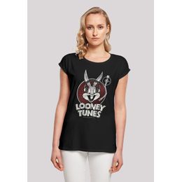 T-Shirt F4NT4STIC "Looney Tunes Bugs Bunny'", Damen, Gr. 4XL, schwarz, Obermaterial: 100% Baumwolle, regular fit, Rundhals, ohne B&uuml;ndchen, Shirts T-Shirt, Print