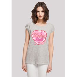 T-Shirt F4NT4STIC "Lover Babe Valentinstag", Damen, Gr. 4XL, grau (erdgrau), Obermaterial: 100% Baumwolle, regular fit, Rundhals, ohne B&uuml;ndchen, Shirts T-Shirt, Premium Qualit&auml;t