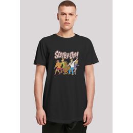 T-Shirt F4NT4STIC "Scooby Doo Classic Group", Damen, Gr. M, schwarz, Obermaterial: 100% Baumwolle, regular fit, Rundhals, ohne Bündchen, Shirts T-Shirt, Herren,Premium Merch,Lang,Longshirt,Bedruckt
