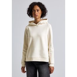 Street One Damen Hoodiesoft beige, Gr. 44, unifarben, Sweatware, 60% Baumwolle, 40% Polyester, Sweatshirts, im soften Baumwoll-Mix