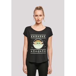 F4NT4STIC Damen T-Shirt "Star Wars The Mandalorian Baby Yoda"schwarz, Gr. XXL, Obermaterial: 100% Baumwolle, Shirts, Print